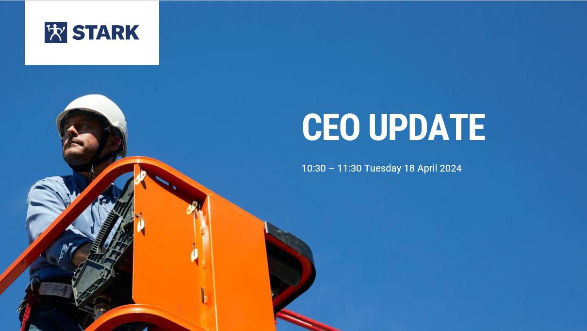 Please join us for our April CEO Update | STARK UK
